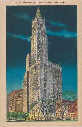 Woolworth Building at Night, New York City | Amon Carter Museum of ...