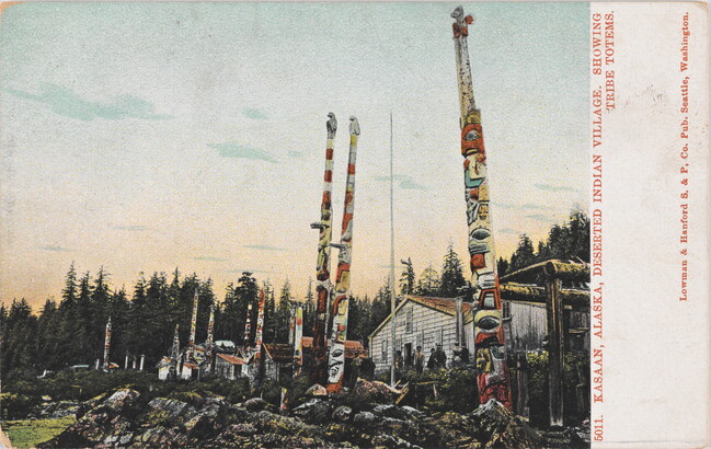 Kasaan, Alaska, Deserted Indian Village. Showing Tribe Totems. | Amon ...