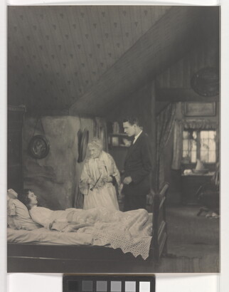 [Lucille Ricksen on deathbed, elderly woman and Percy Marmont looking ...