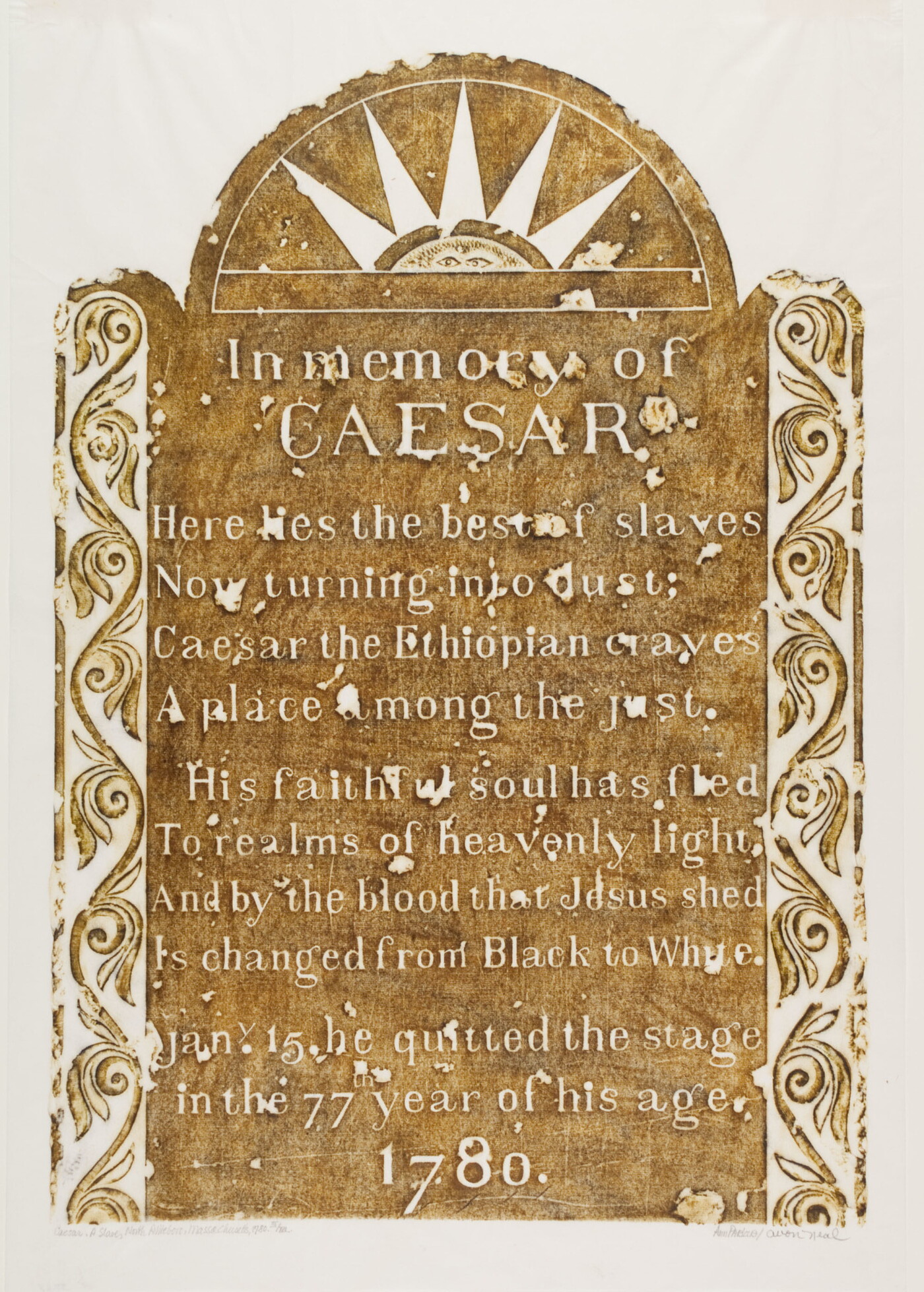 Caesar, a Slave, North Attleboro, Massachusetts, 1780. | Amon Carter ...