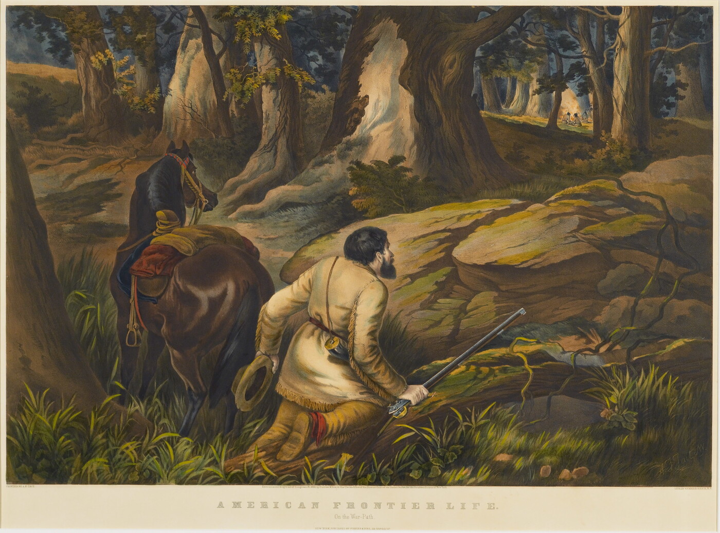 American Frontier Life--"On the Warpath". | Amon Carter Museum of ...