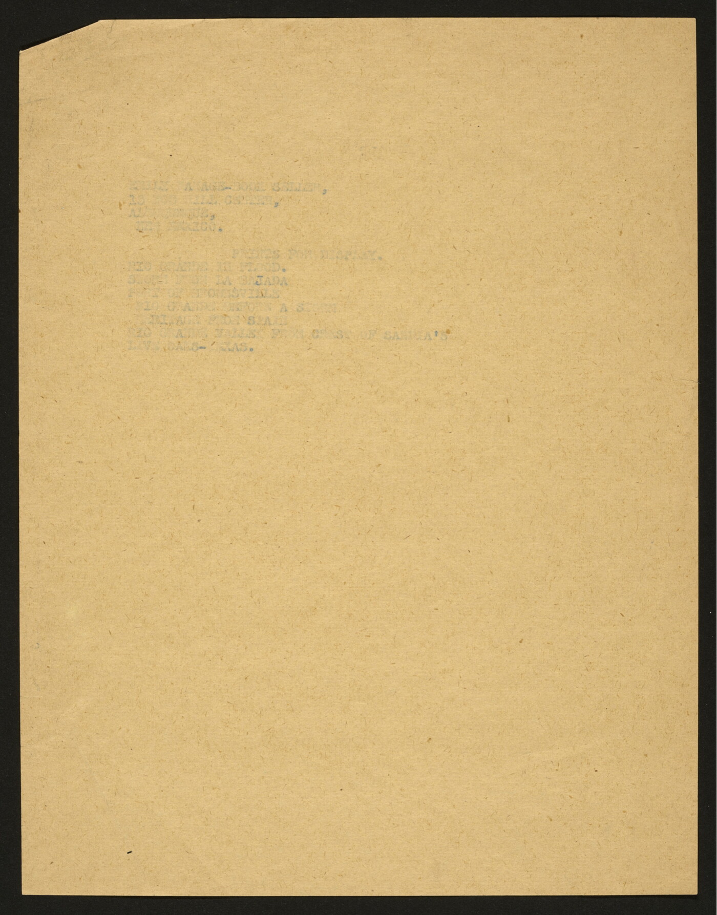 List of prints for display at Emily Ramage-Book Seller, Albuquerque ...