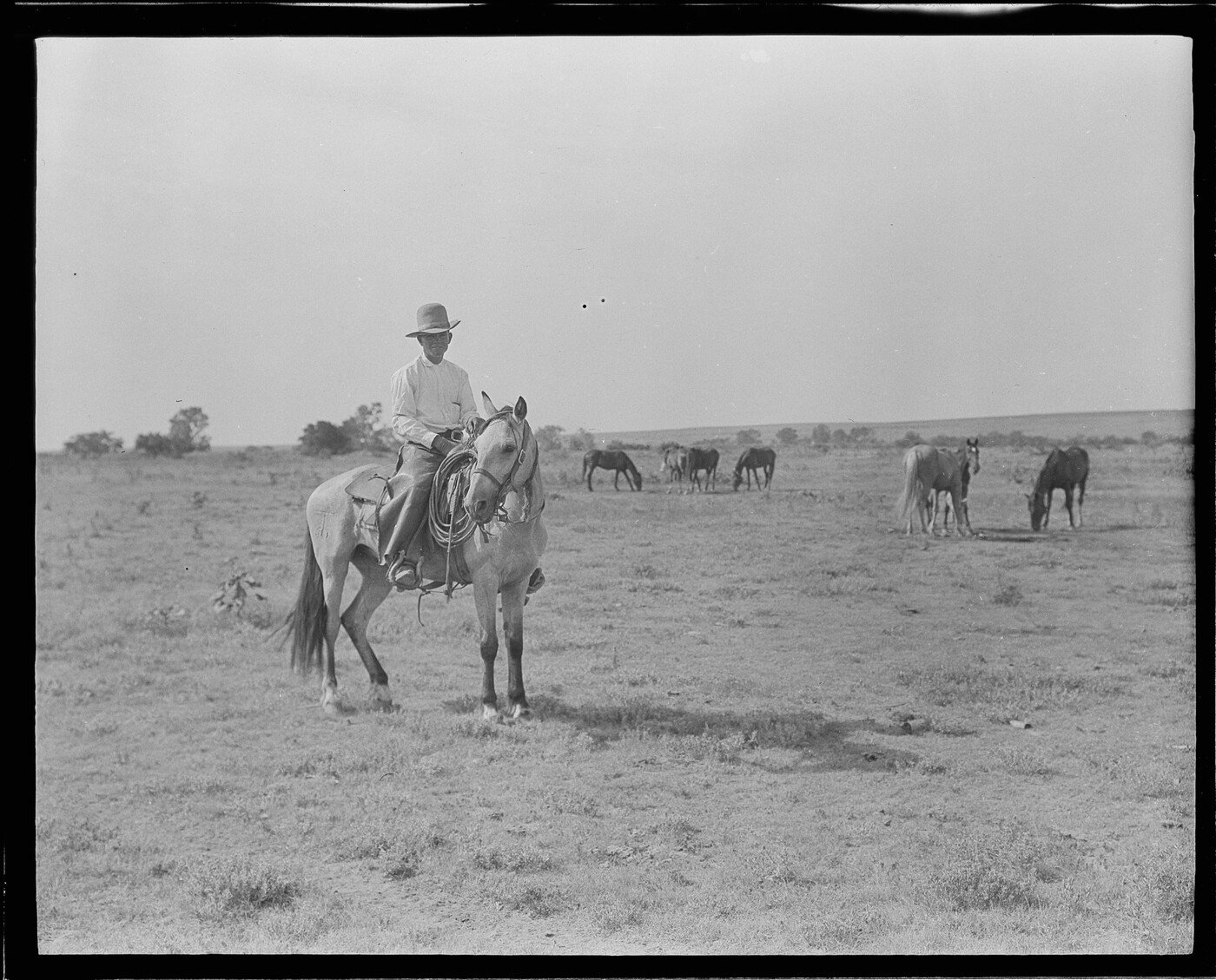 Near Spur Ranch range, Pitchfork Ranch wrangler. Pitchfork Ranch, near ...