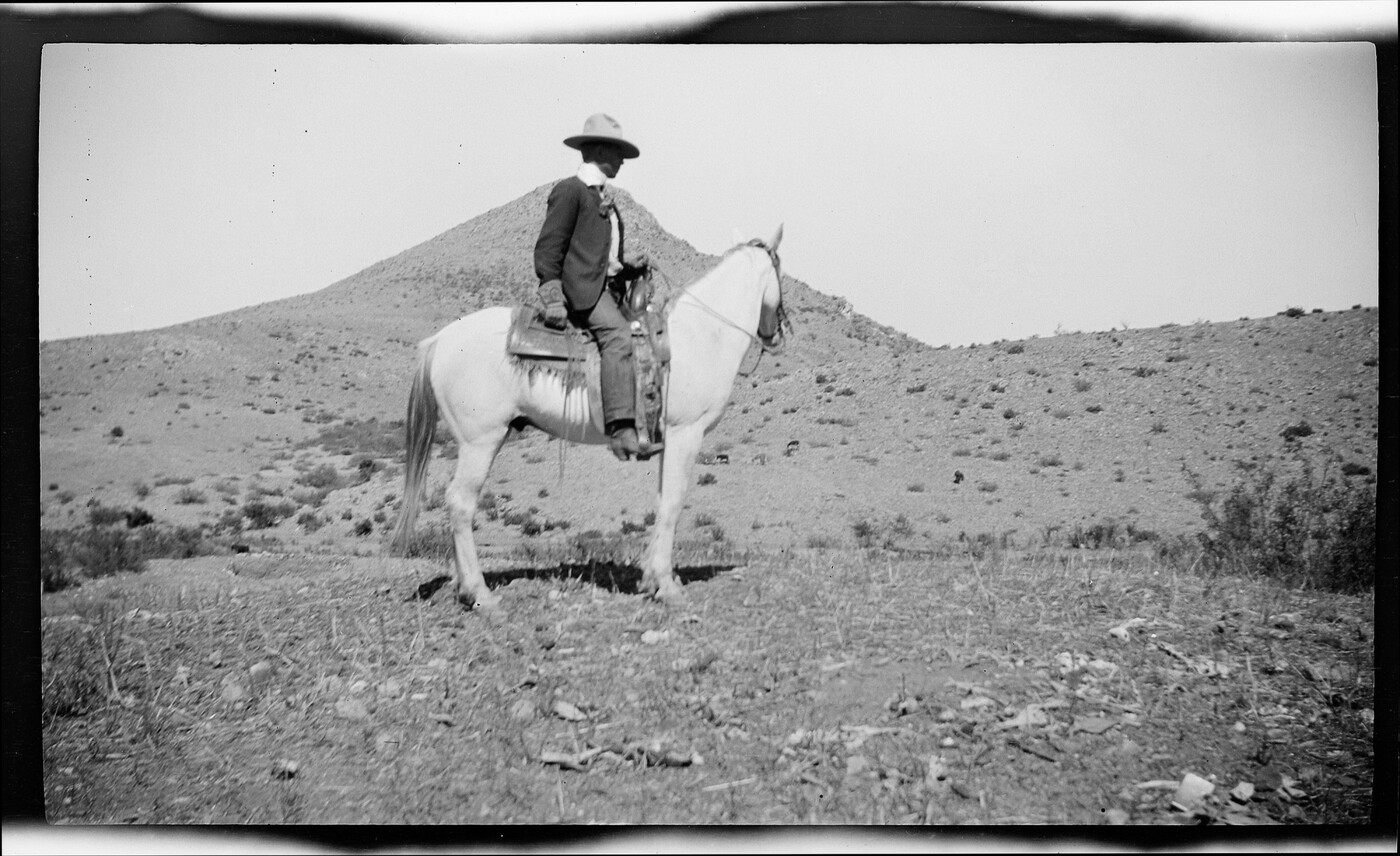 One of the Turkey Track cowboys posed on his favorite mount. Turkey ...