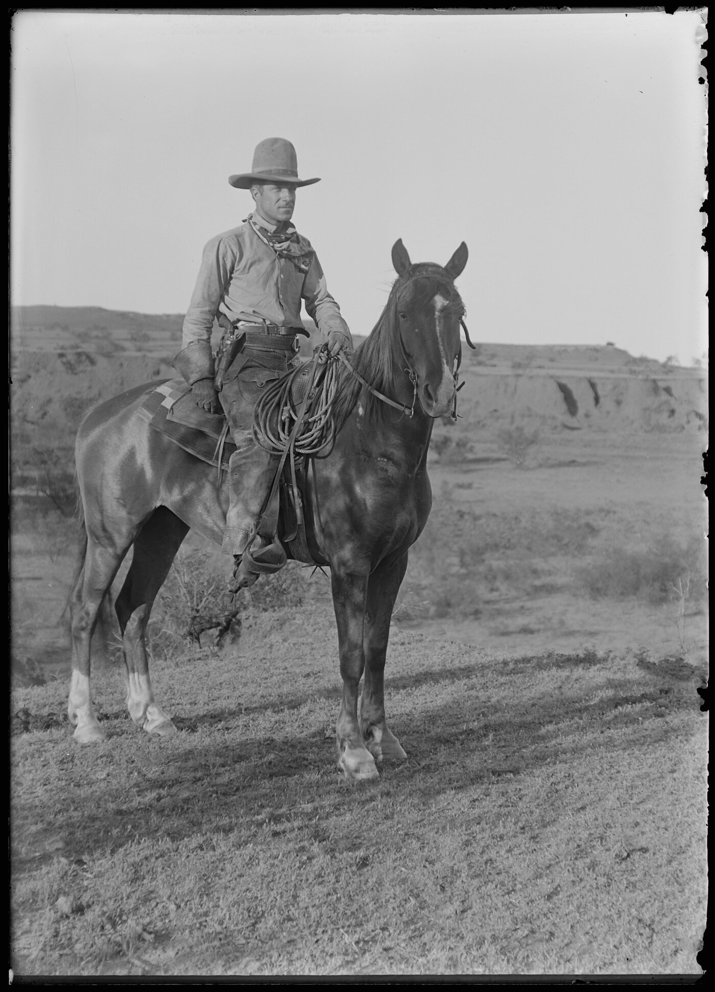 A typical cowpuncher and his mount. Spur Ranch, Texas. | Amon Carter ...