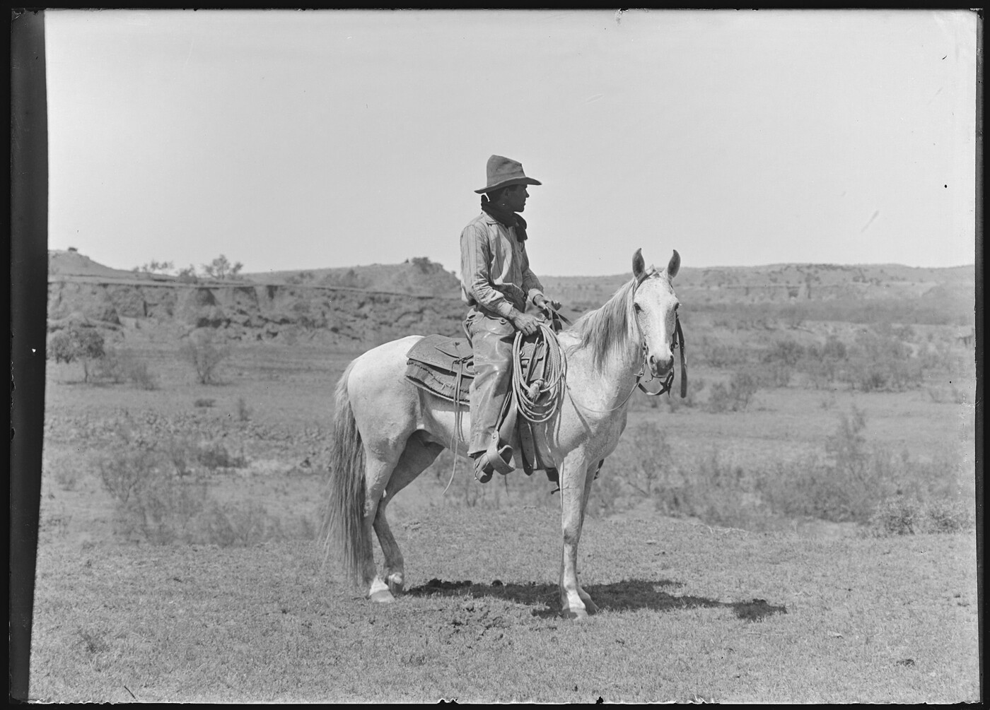Cowboy on horseback. Spur Ranch, Texas. | Amon Carter Museum of ...