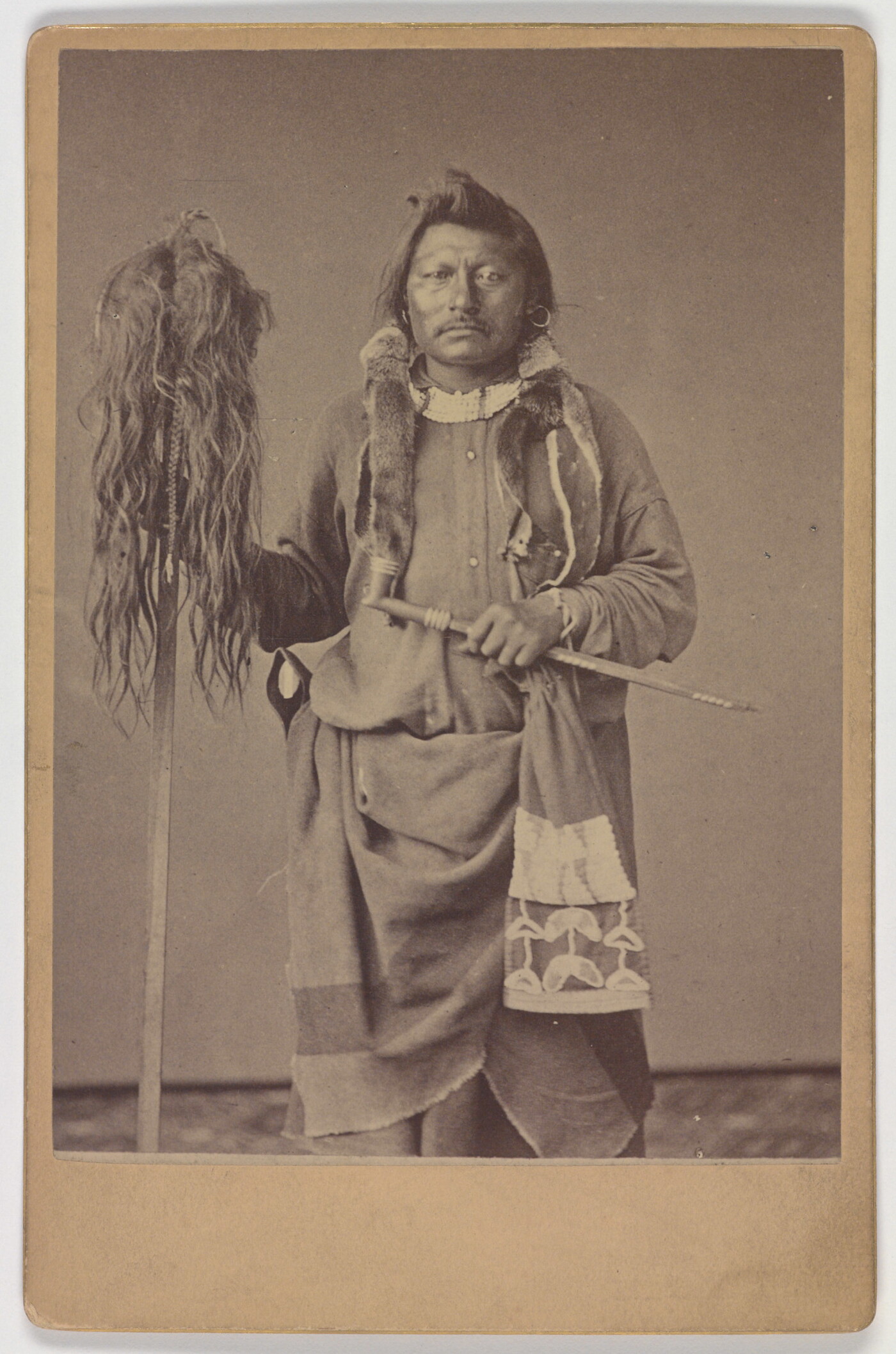 [Portrait of a Ute man holding a scalp] | Amon Carter Museum of ...