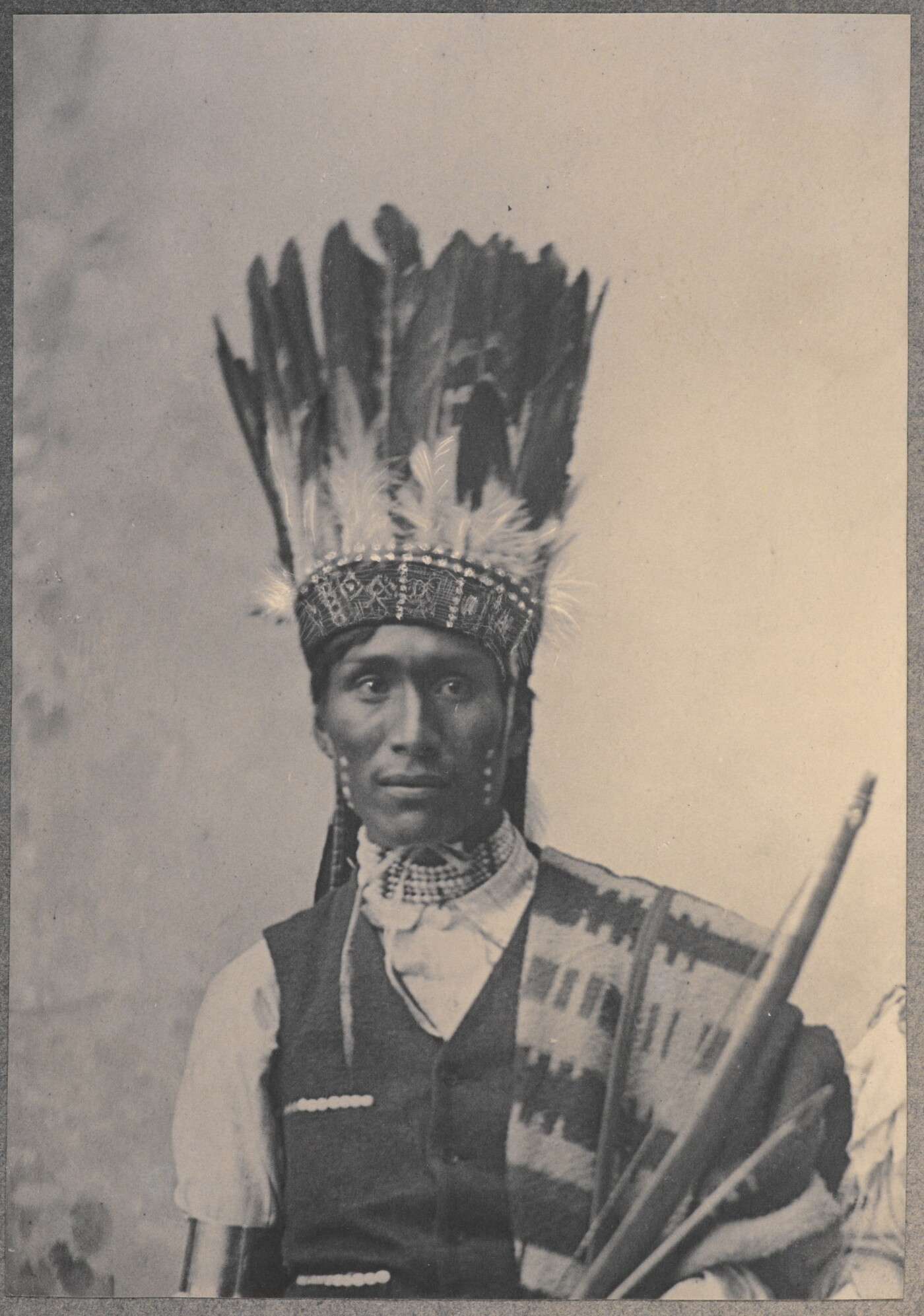 [Portrait of Apache man with headdress] | Amon Carter Museum of ...