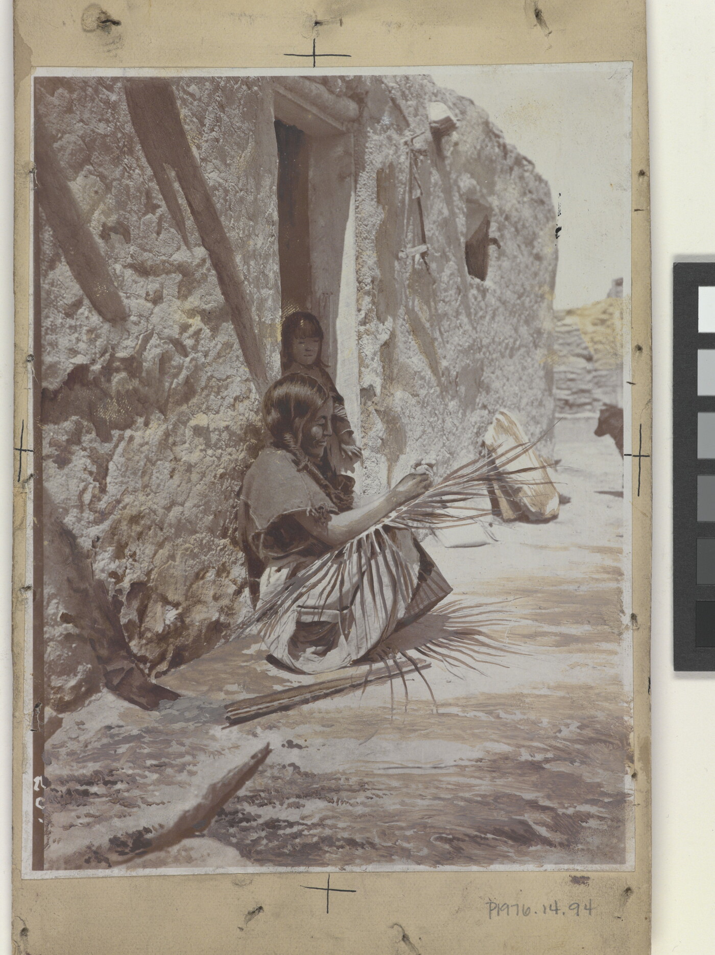 [Proof for "Hopi Woman Weaving, Oraibi, Arizona"] | Amon Carter Museum ...