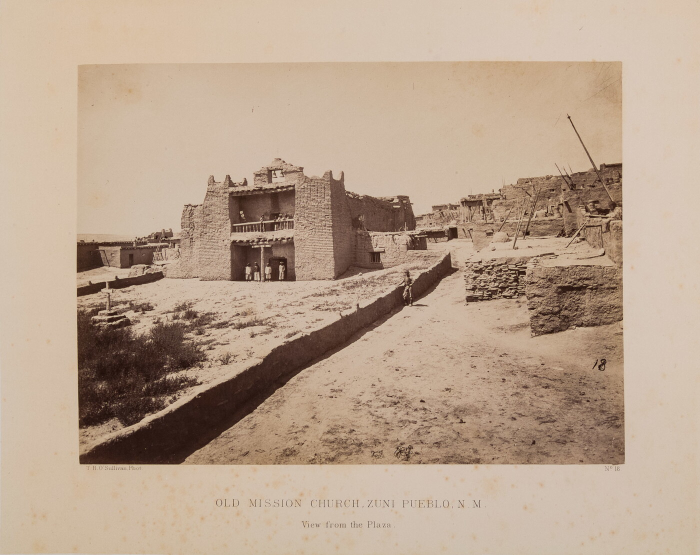 Old Mission Church, Zuni Pueblo, N. M., View from the Plaza | Amon ...