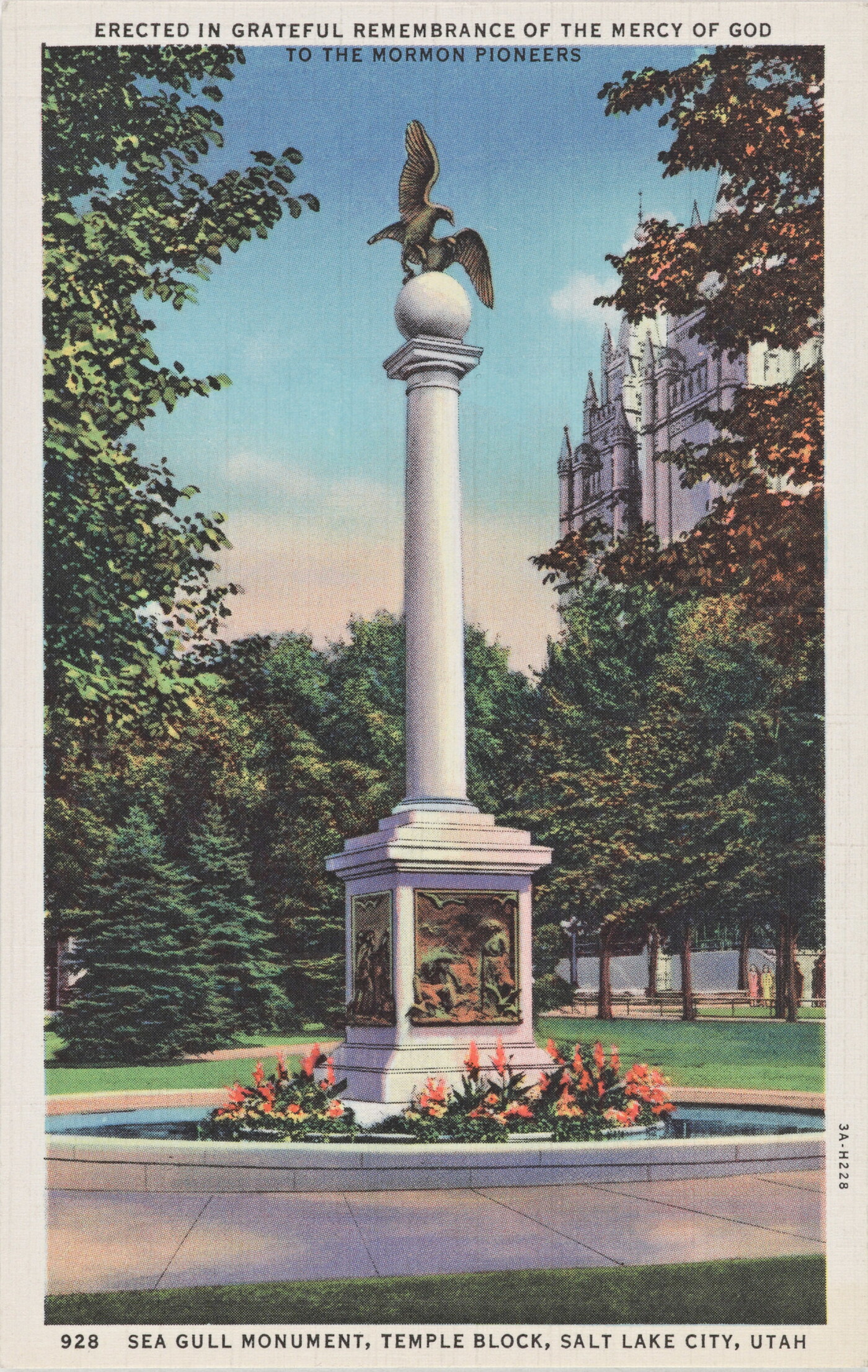 Sea Gull Monument, Temple Block, Salt Lake City, Utah | Amon Carter ...