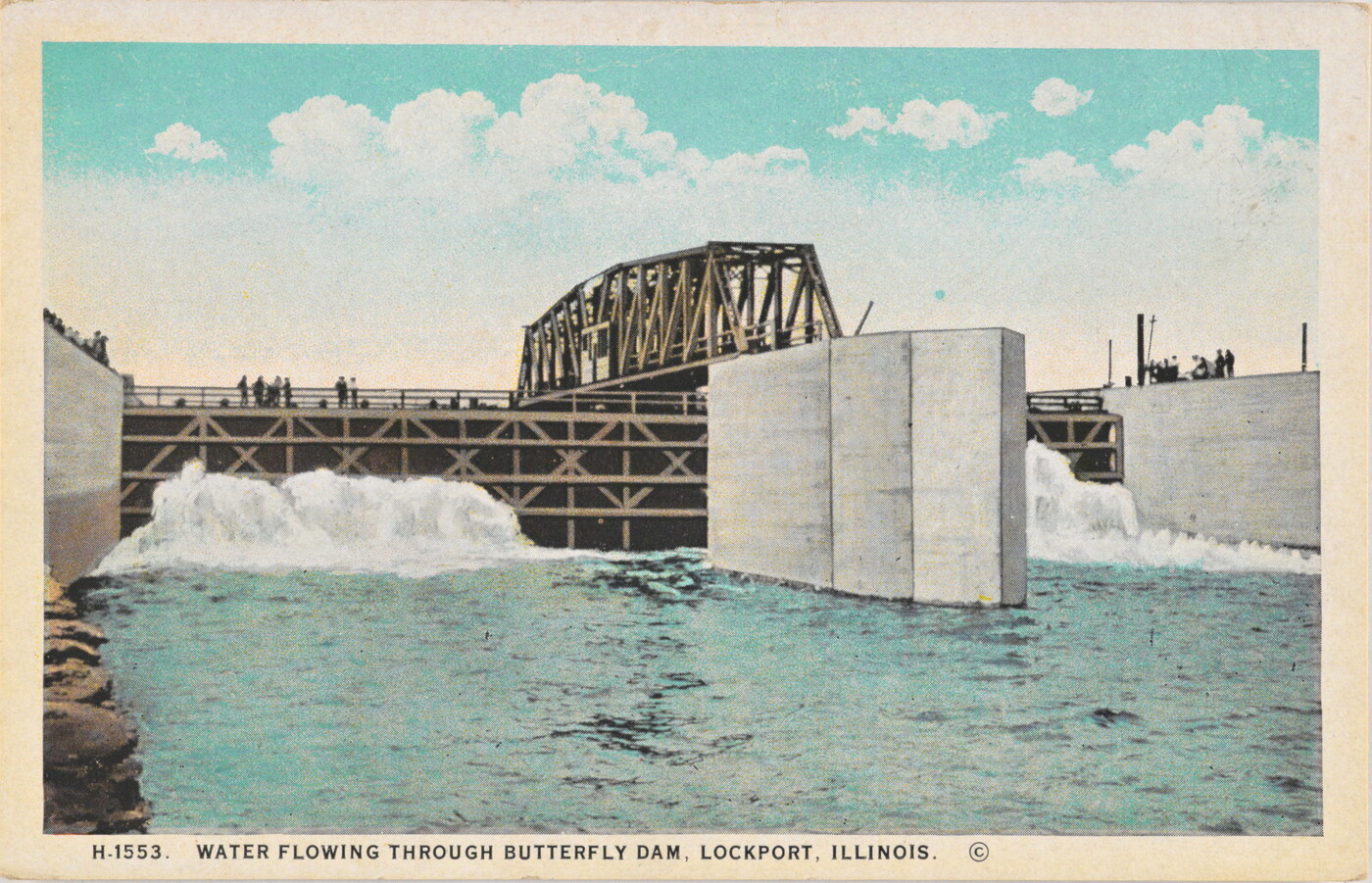 Water Flowing through Butterfly Dam, Lockport, Illinois | Amon Carter ...