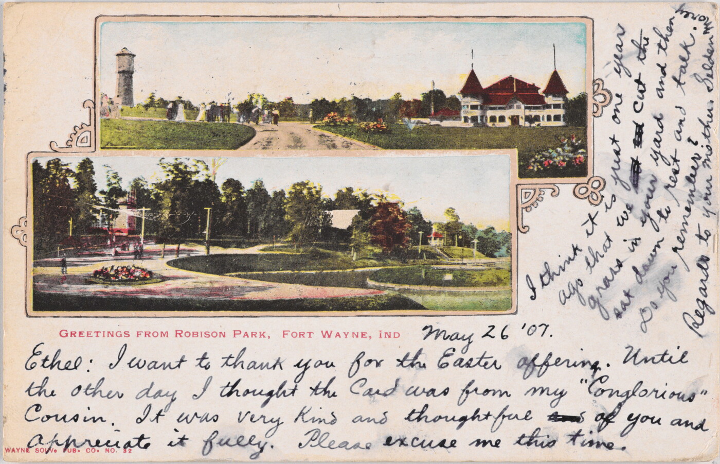 Greetings from Robison Park, Fort Wayne, Ind. | Amon Carter Museum of ...