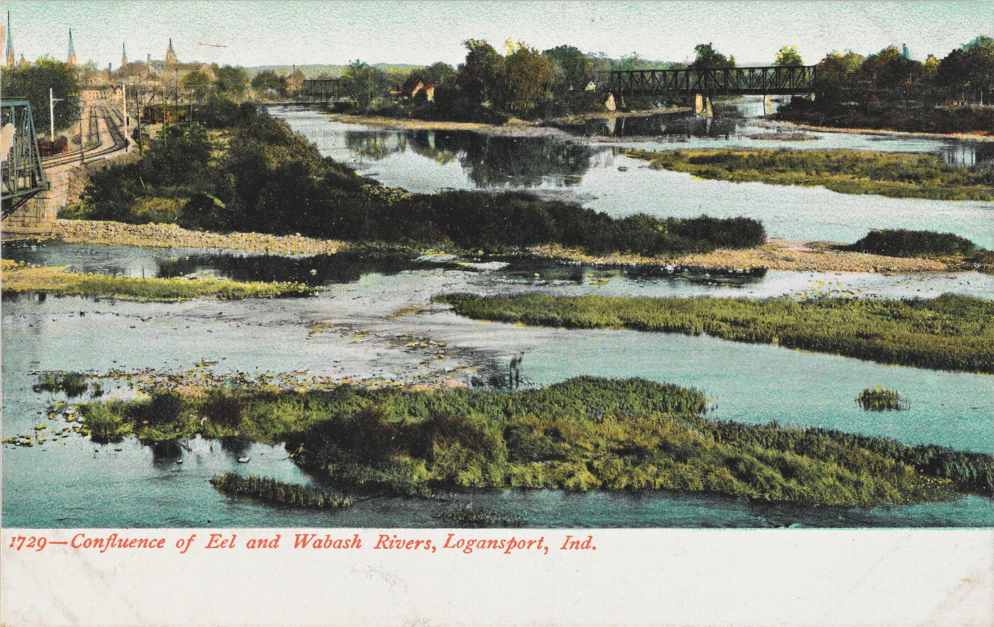 Confluence of Eel and Wabash Rivers, Logansport, Ind. | Amon Carter ...