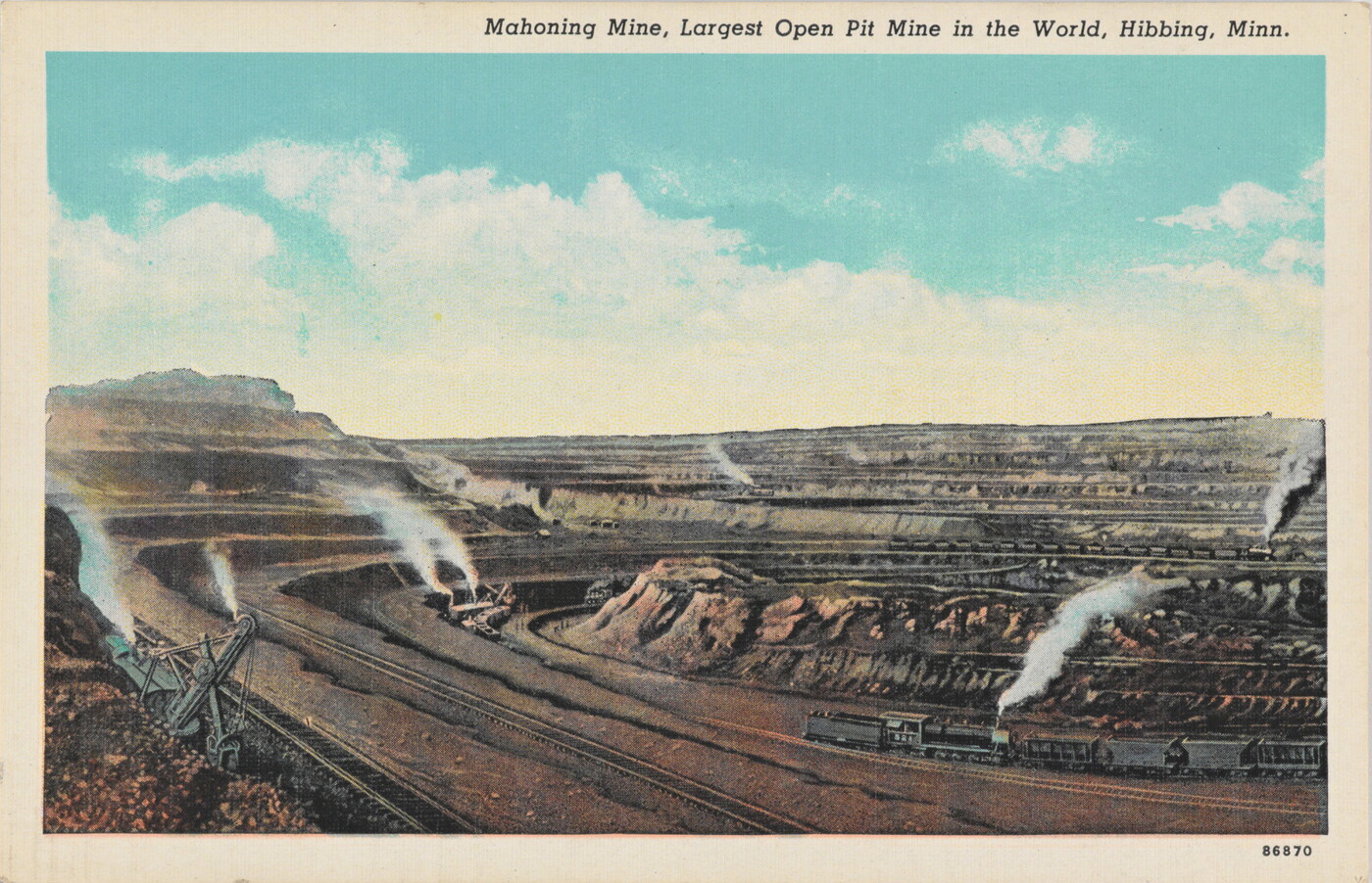 Mahoning Mine, Largest Open Pit Mine in the World, Hibbing, Minn ...