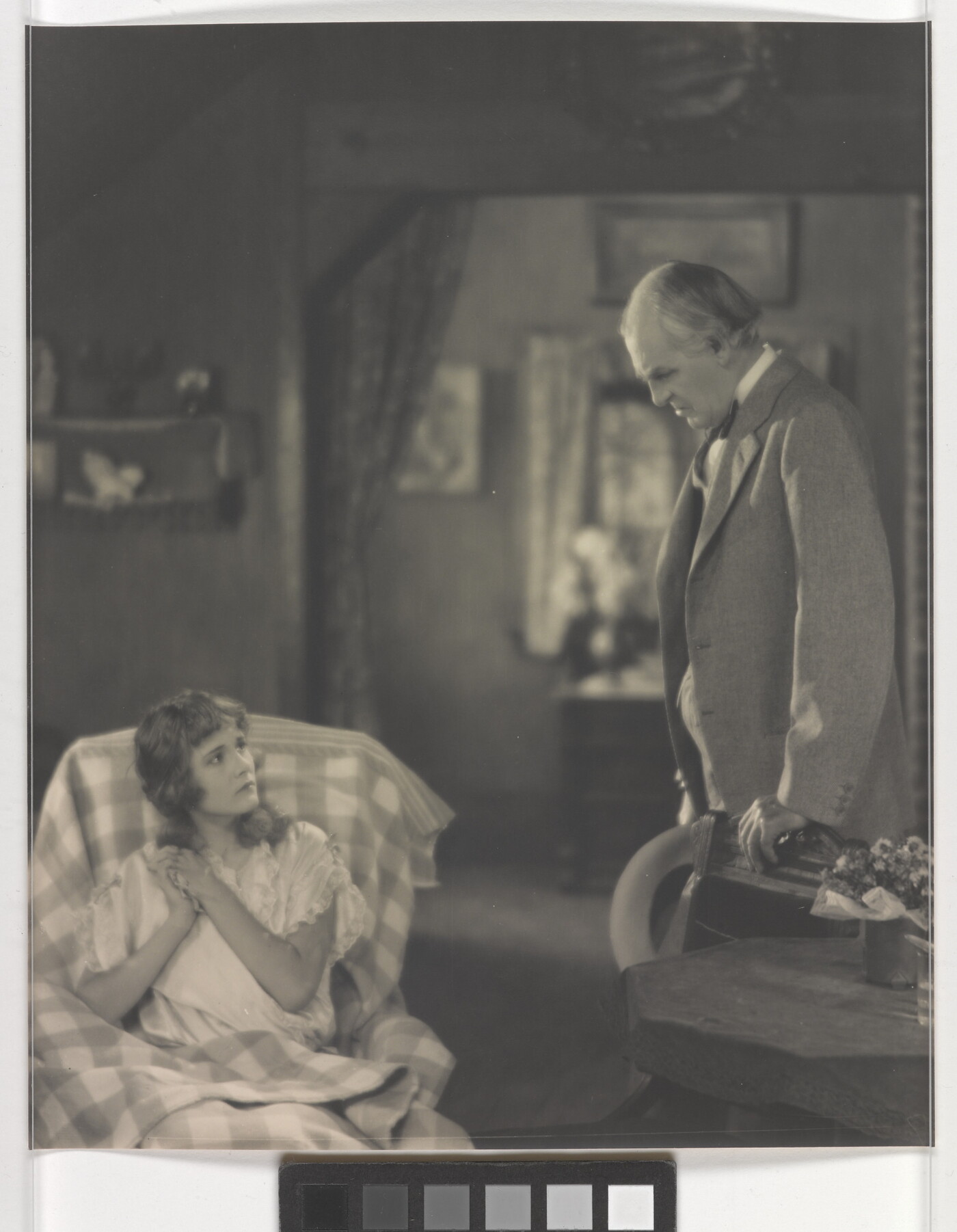 [Seated Lucille Ricksen and standing older man, "Idle Tongues"] | Amon ...