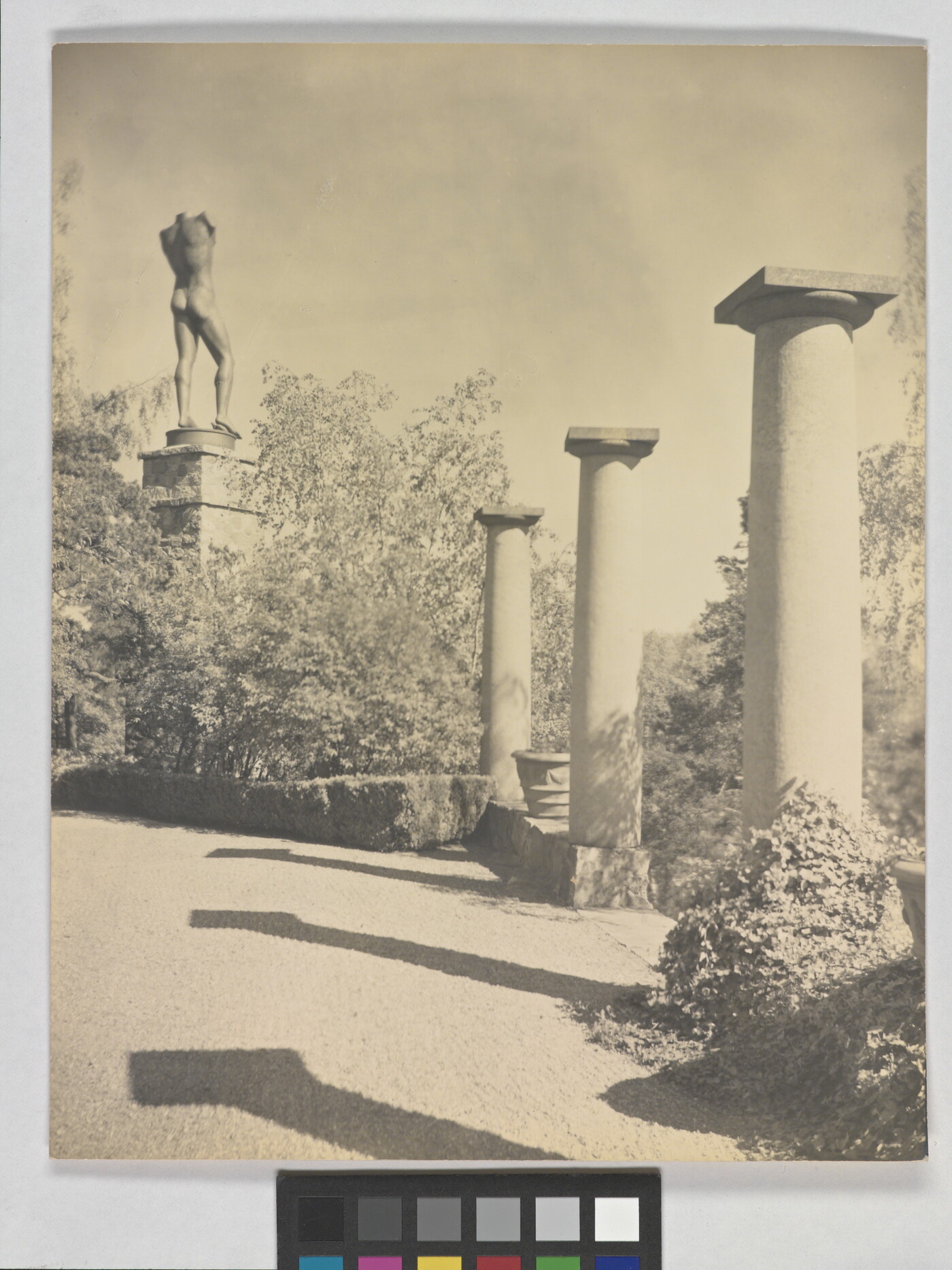 Columns and Figure, Garden of Carl Milles, Sculptor, Lidingo, Stockholm ...