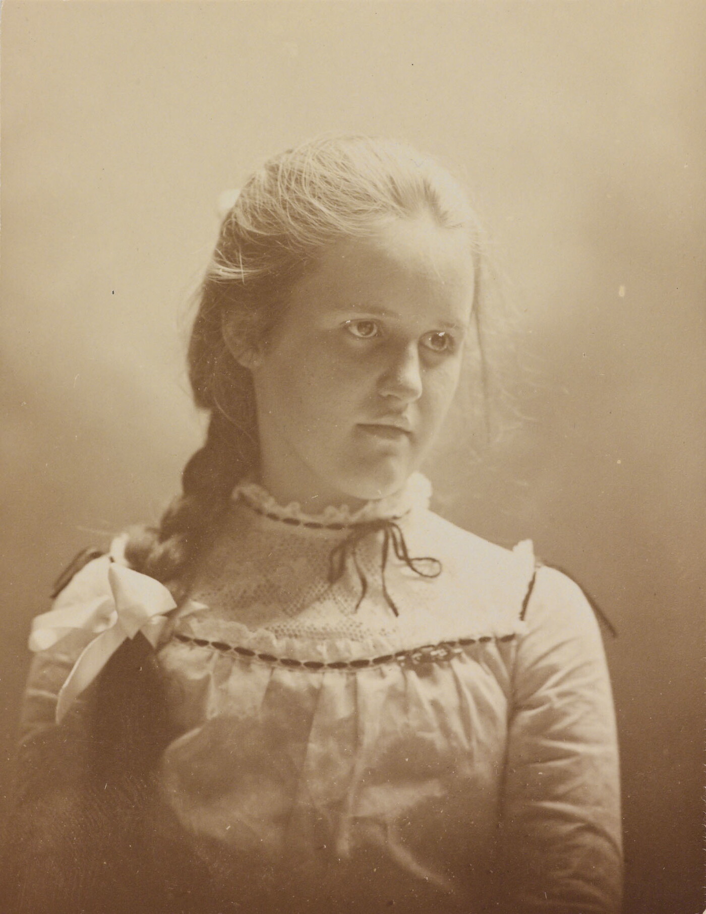 [Portrait of Clara Sipprell as a girl with braid] | Amon Carter Museum ...
