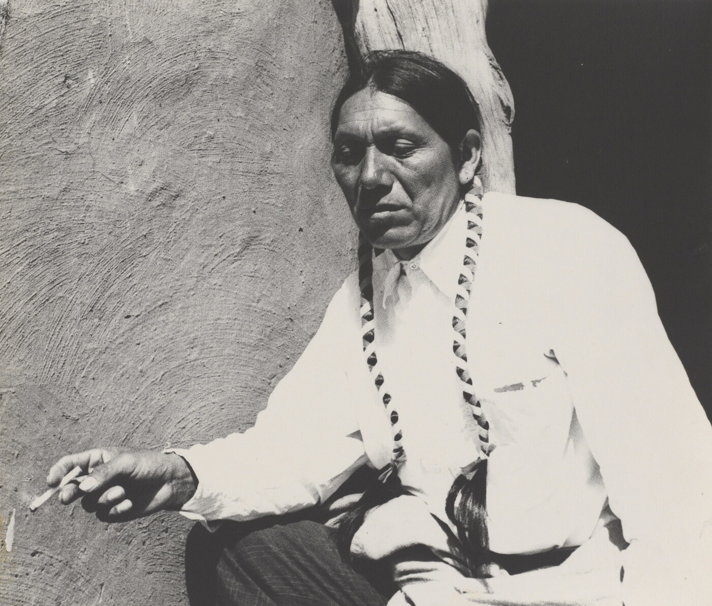 [Native American man smoking a cigarette] | Amon Carter Museum of ...