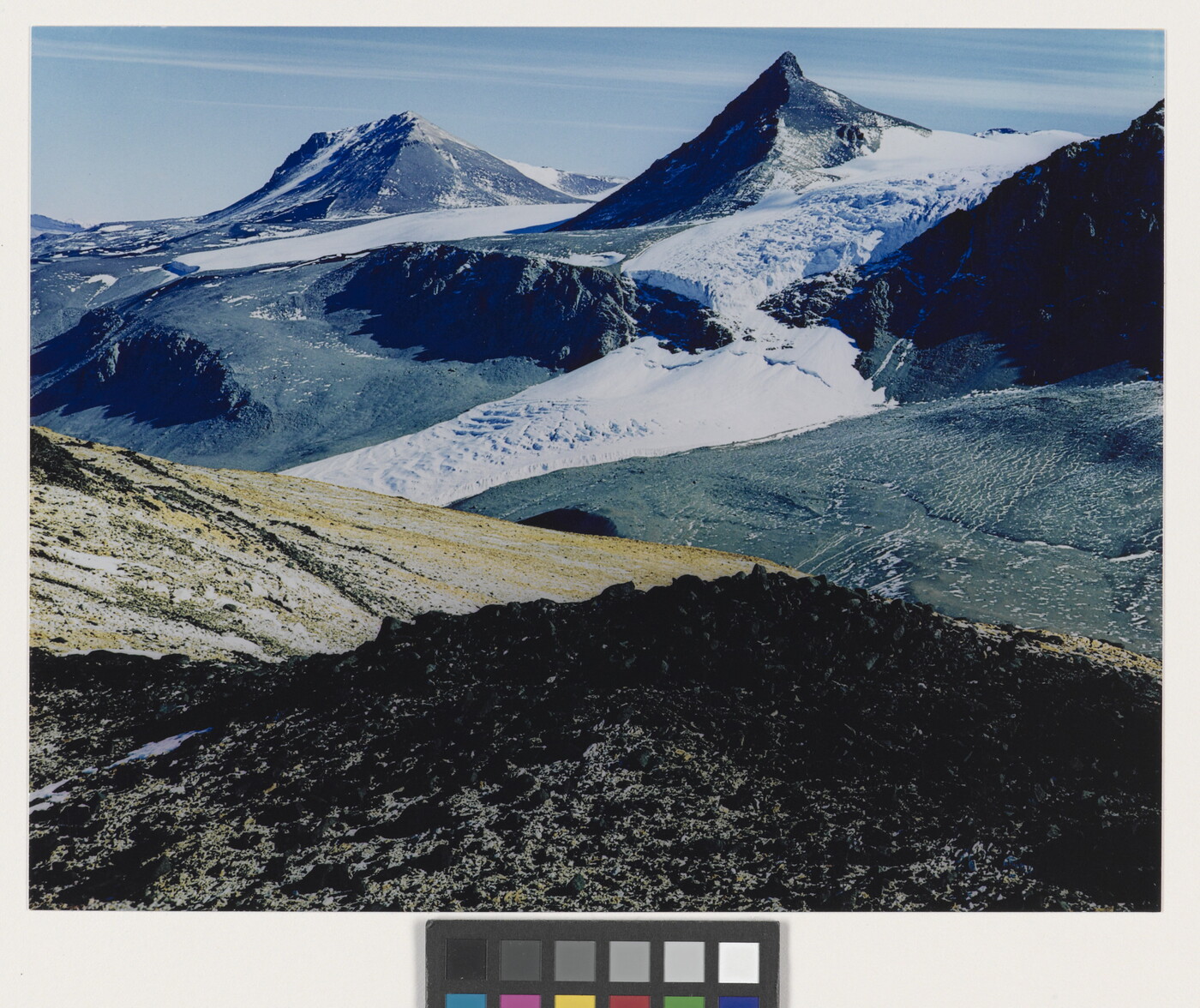 Suess Glacier and Matterhorn from Nussbaum Riegel, Taylor Valley ...
