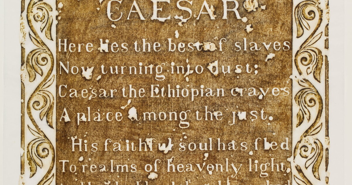 Caesar, a Slave, North Attleboro, Massachusetts, 1780. | Amon Carter ...