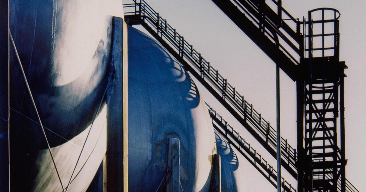 Horton Spheres Containing Butadiene at the Humble Oil and Refining Co ...